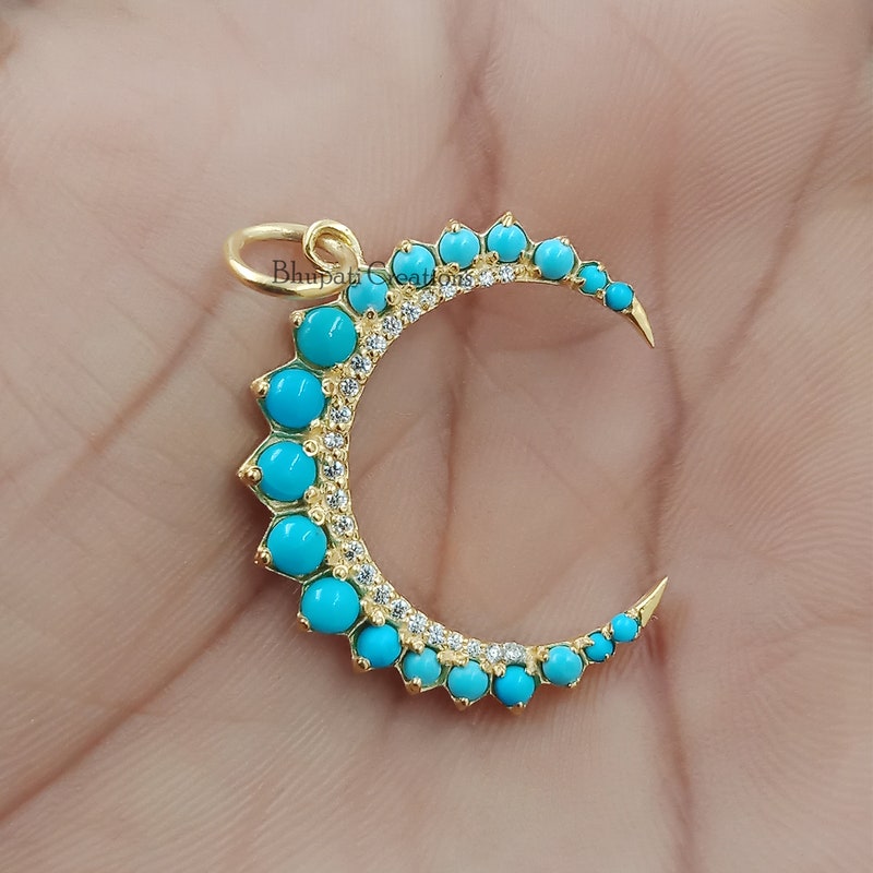 Turquoise Moon - Etsy