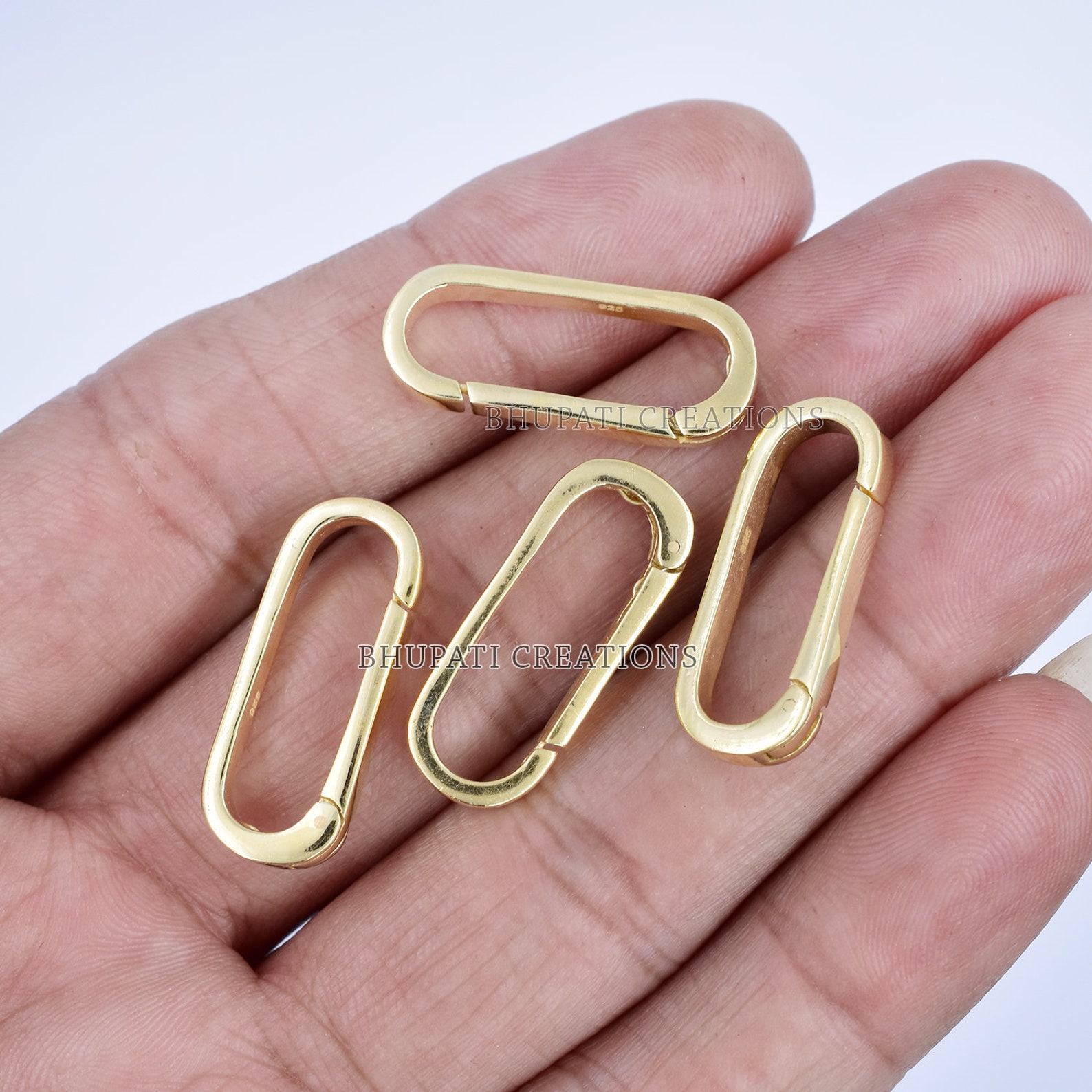 Handmade 14K Yellow Gold Vintage Clasp Lock, 25x10 Mm - Etsy
