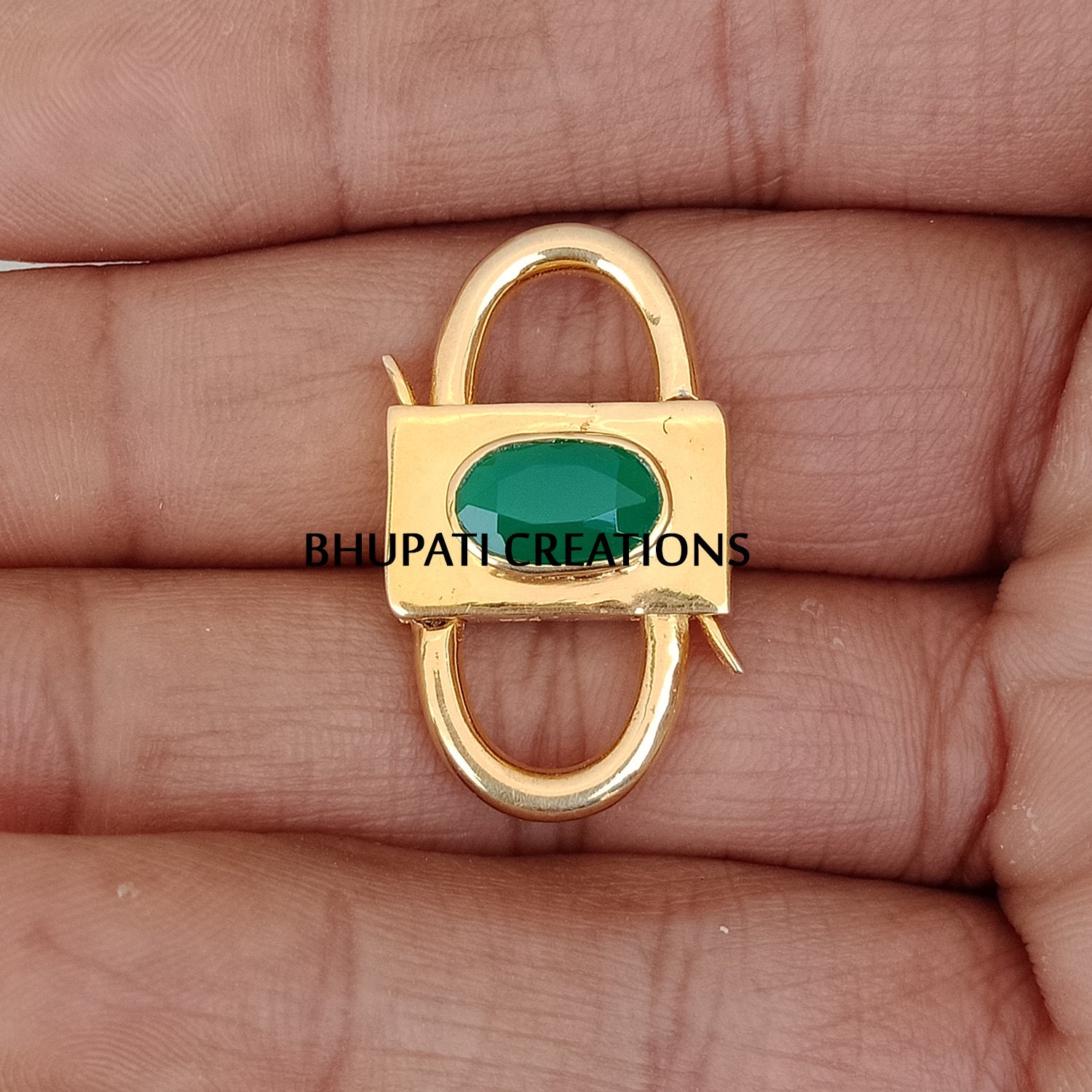 14k Gold Plated Padlock Jewelry Vintage Gemstone Padlock - Etsy