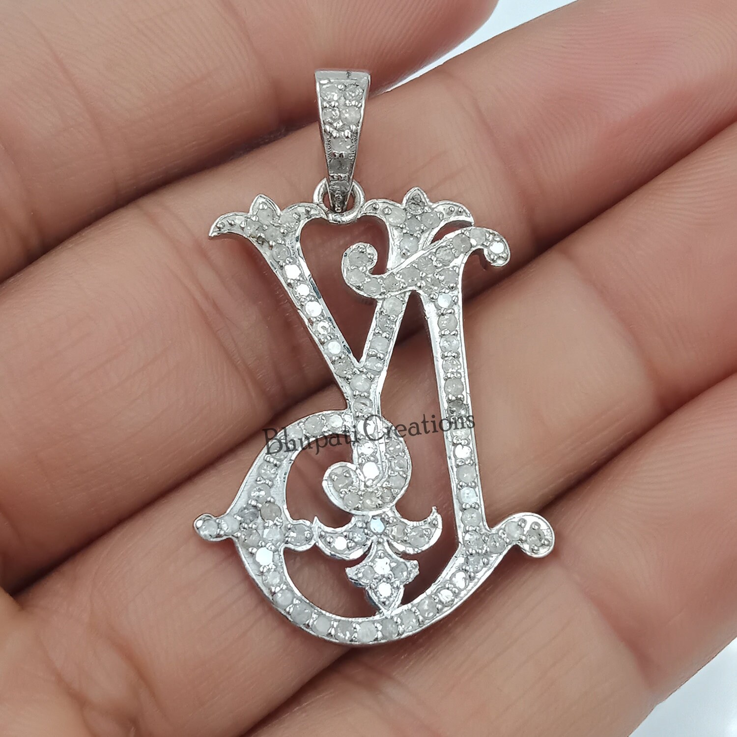 14k Gold Yellow Vermeil Letter Monogram YJ-JY Monogram - Etsy