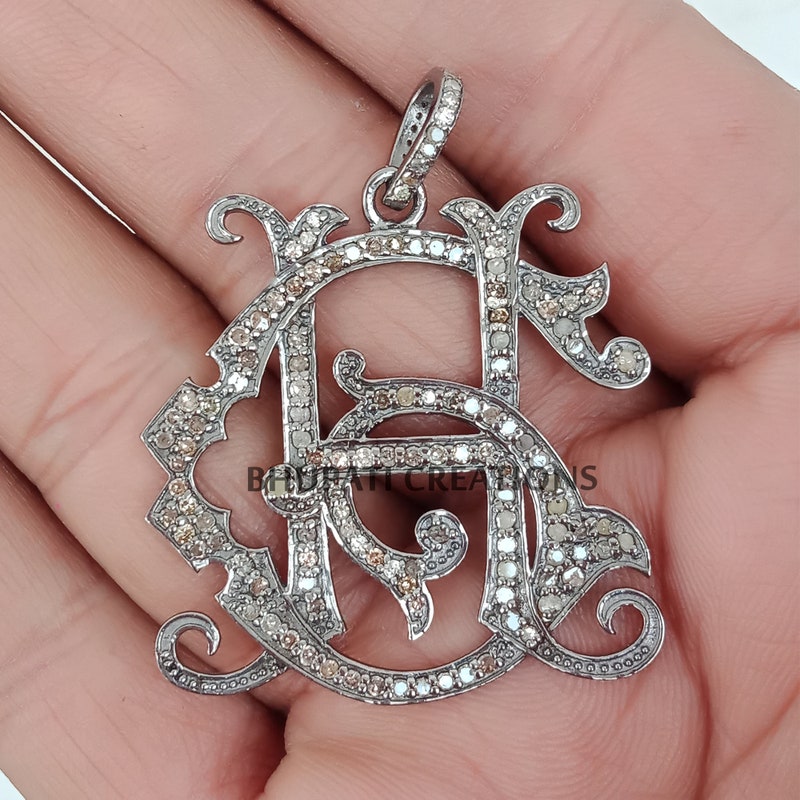 Rhinestone Monogram - Etsy