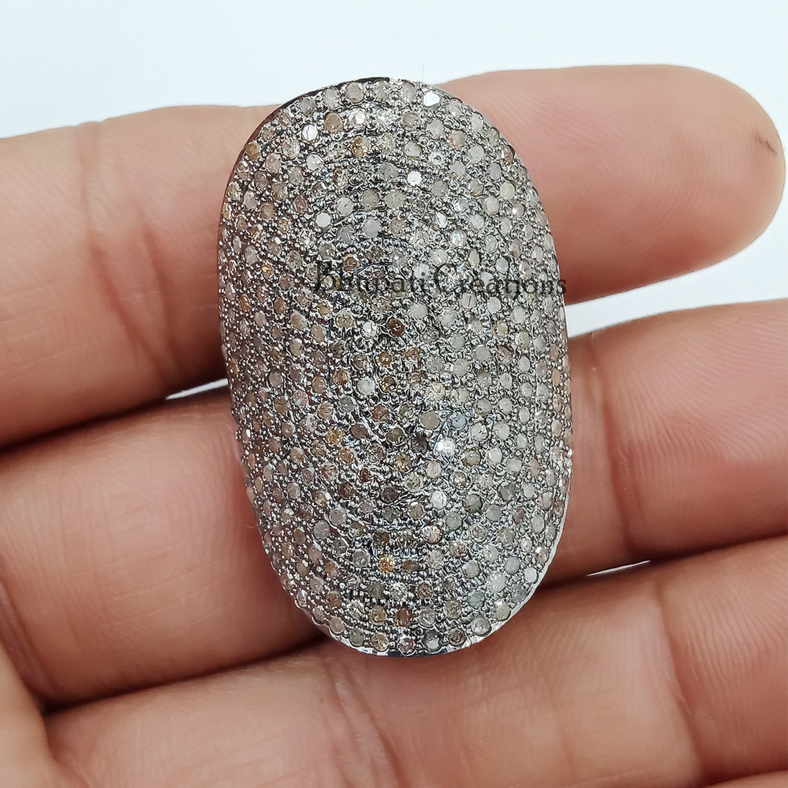 Micro Pave Diamond Women Rings Handmade Designer Diamond - Etsy