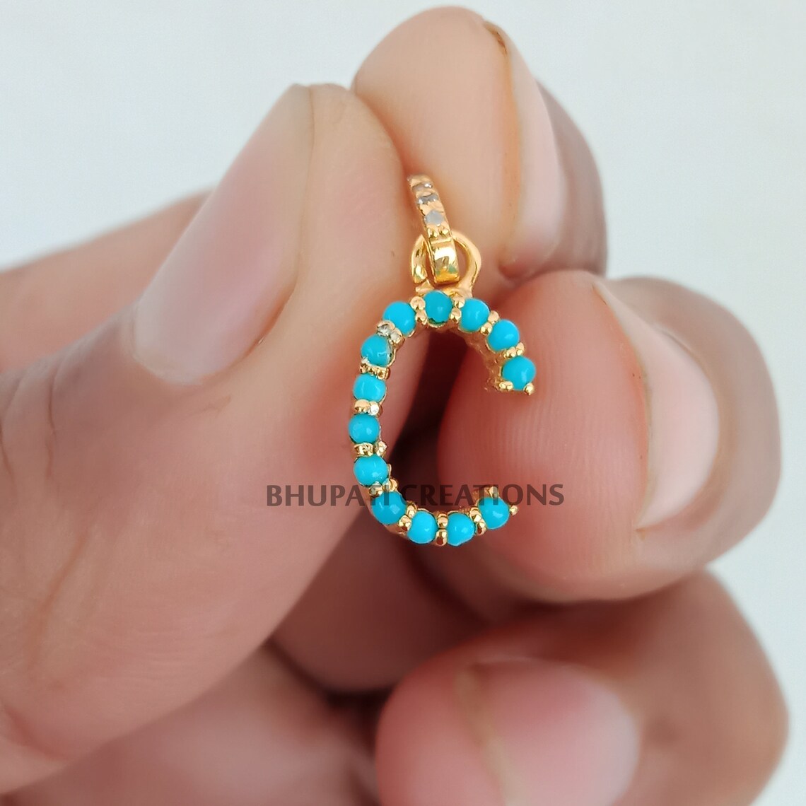 Turquoise Letter Charms Genuine Turquoise Letter Charms - Etsy