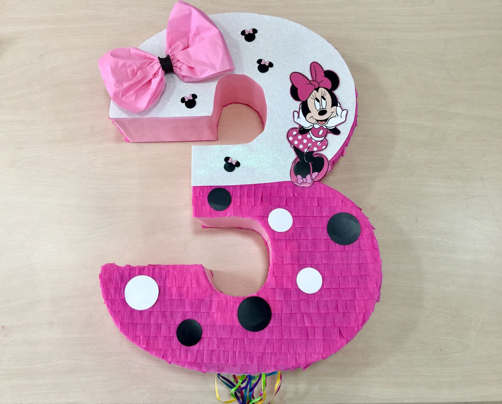 Piñata de Minnie Mouse Rosa - Etsy España