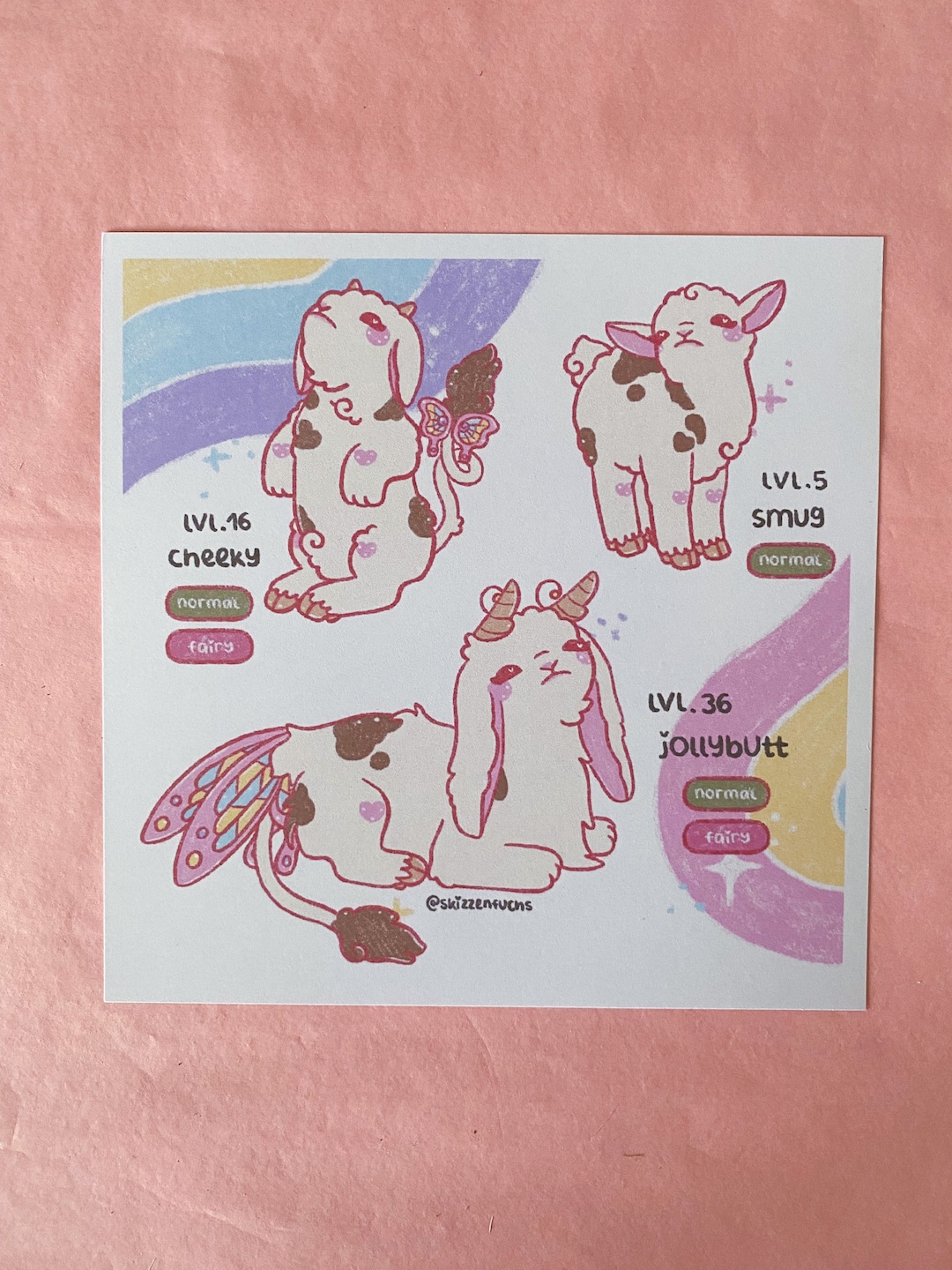 Smug Goat Meme Print Sheep Print Sketch Fox - Etsy