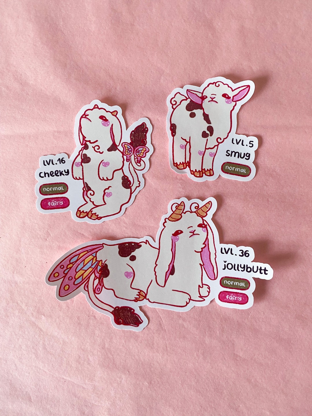 Adorable Smug Goat Meme Fairy Pokemon Evolution Sketch Fox - Etsy