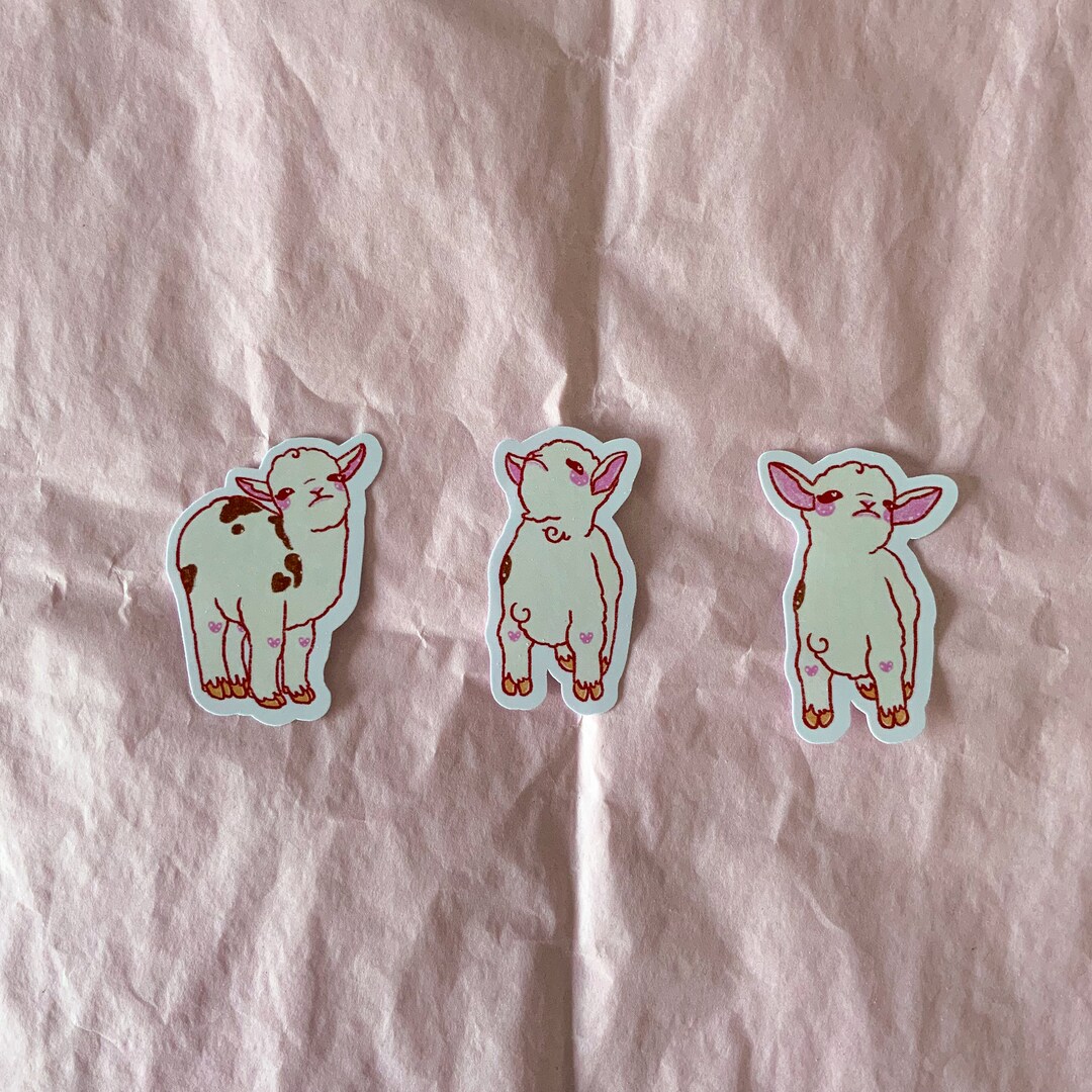 Adorable Smug Goat Meme Sticker/magnet Set Sketch Fox - Etsy