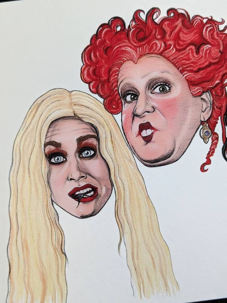 Sanderson Sisters Art Print Hocus Pocus Halloween Art Witches - Etsy