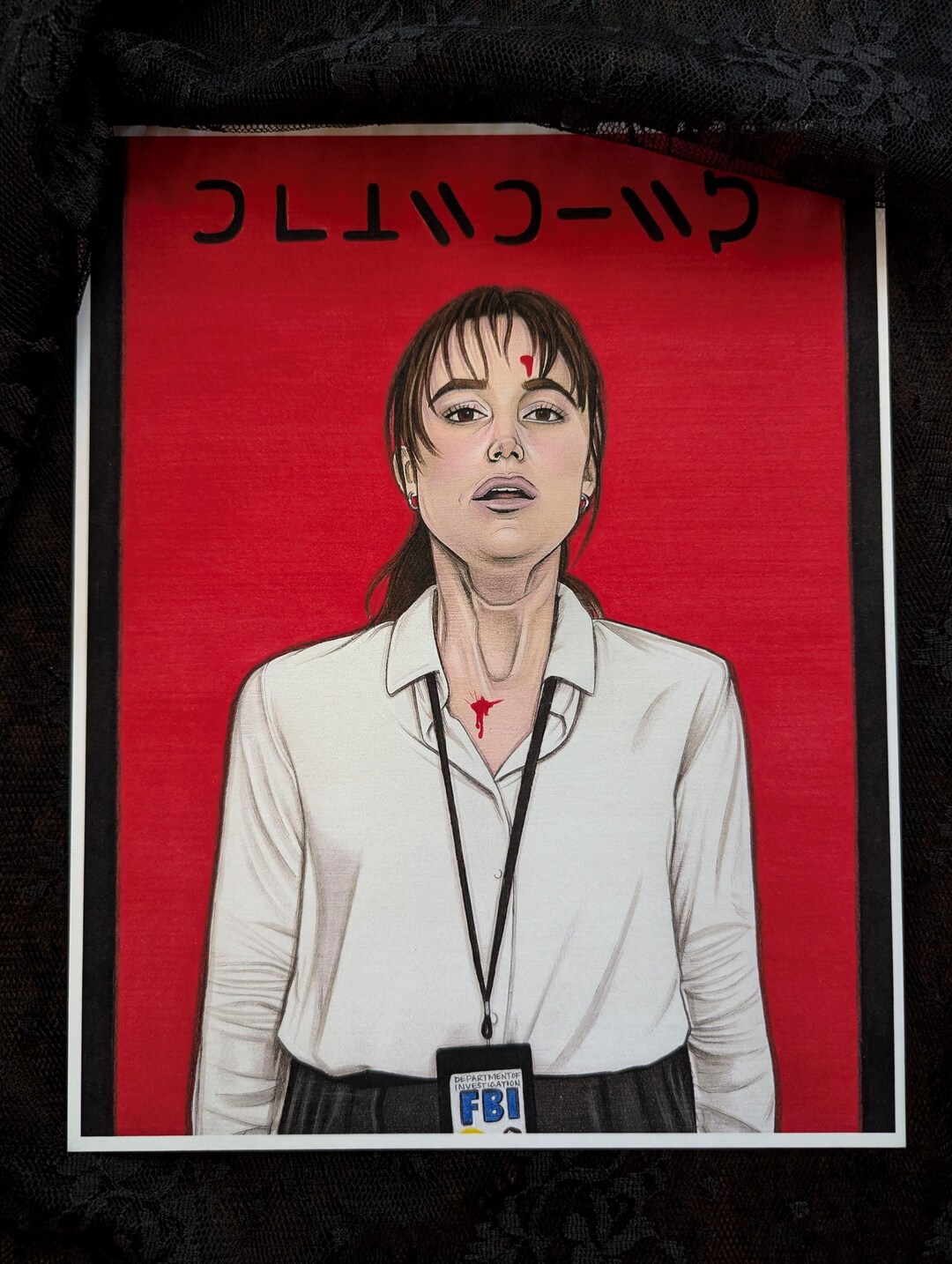 Longlegs Art Print Maika Monroe Agent Lee Harker Horror Art - Etsy