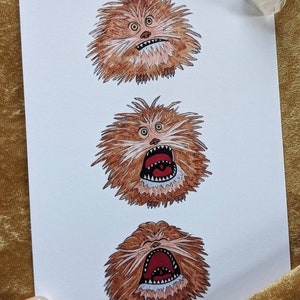 The Phases of Fizzgig Art Print-the Dark Crystal-fantasy Art-movie Art ...