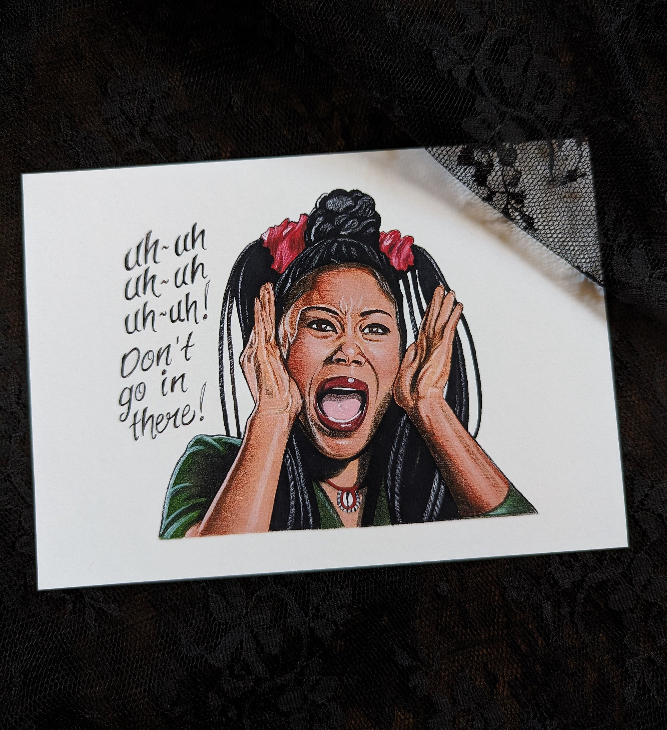 Brenda From Scary Movie Art Print - Regina Hall - Horror Comedy - Etsy