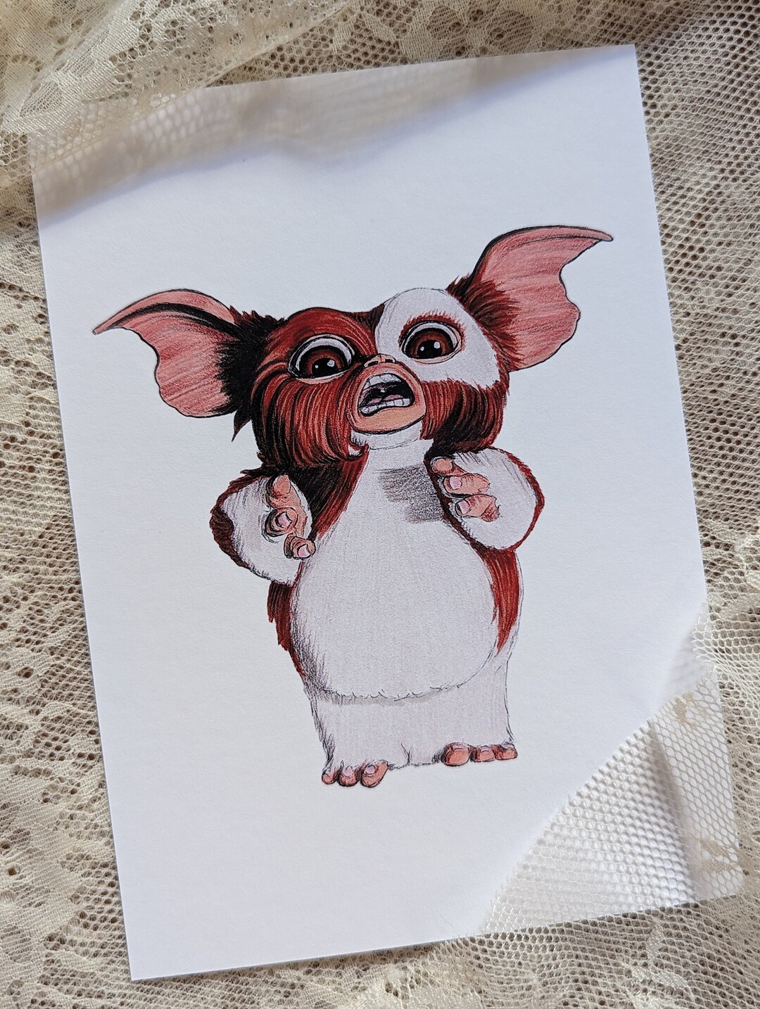 Gizmo Art Print - Gremlins - Horror Art - Etsy