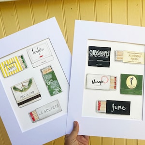 Custom Matchbook Watercolor Painting - Etsy