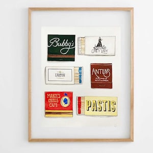 Custom Matchbook Watercolor Painting - Etsy