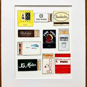 Custom Matchbook Watercolor Painting - Etsy