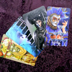 Venetian Carnival Tarot - Standard Card Size, Book and Cards Set - Etsy