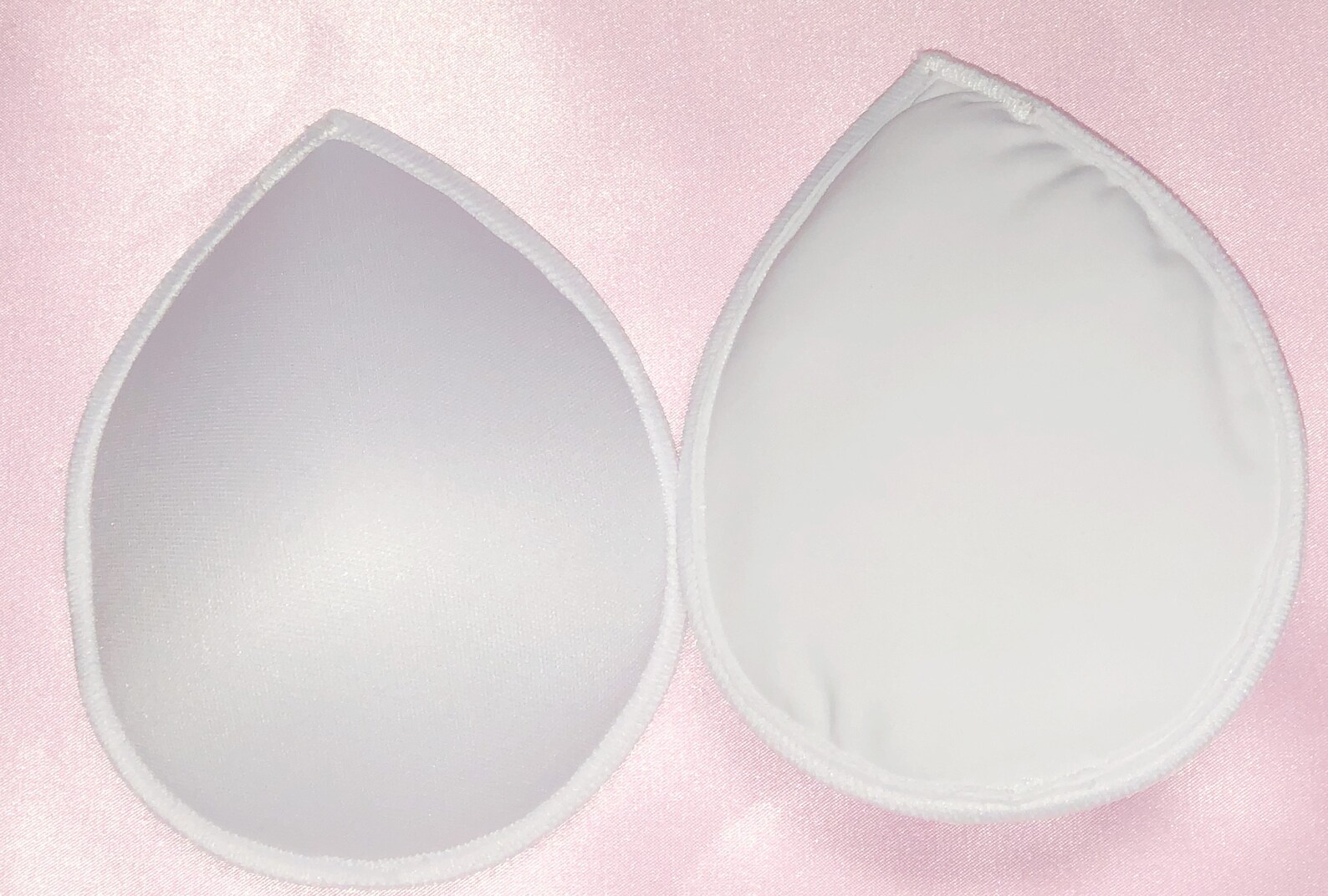 White Weighted Oval Prosthetic Breast Forms Bra Inserts - Etsy
