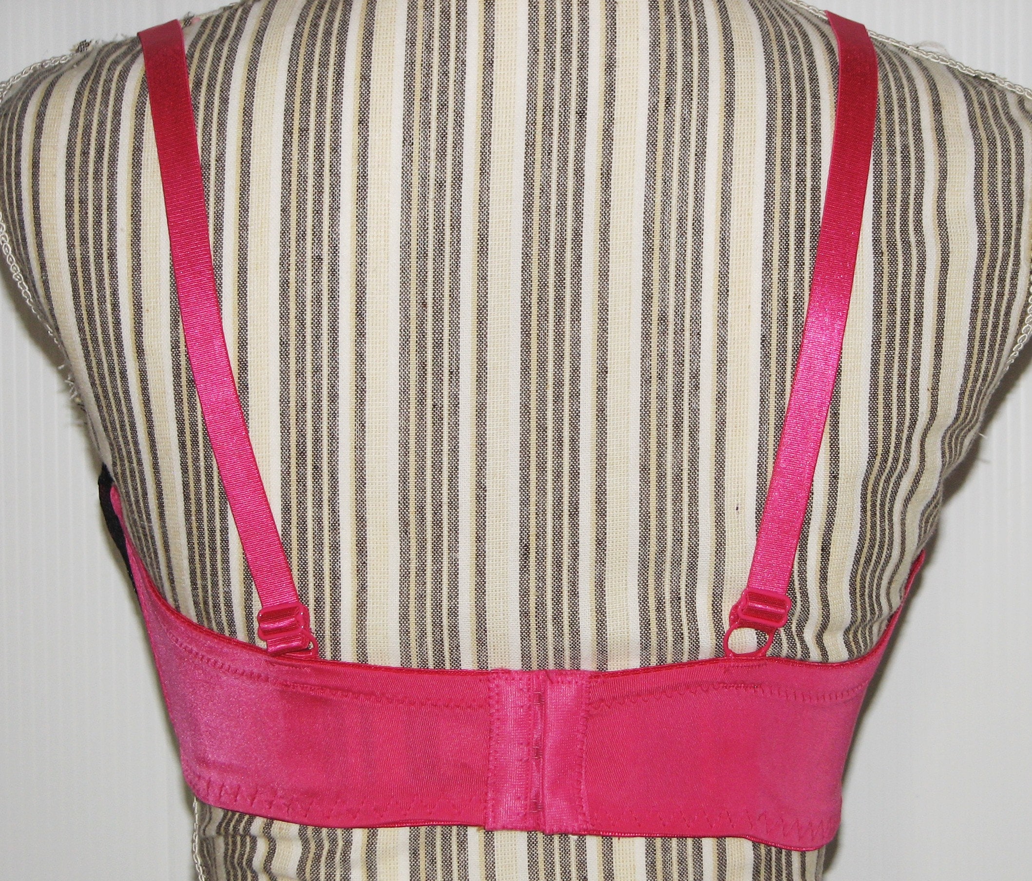 Pink & Black Fully Padded Stuffed Cups Mastectomy Bra - Etsy