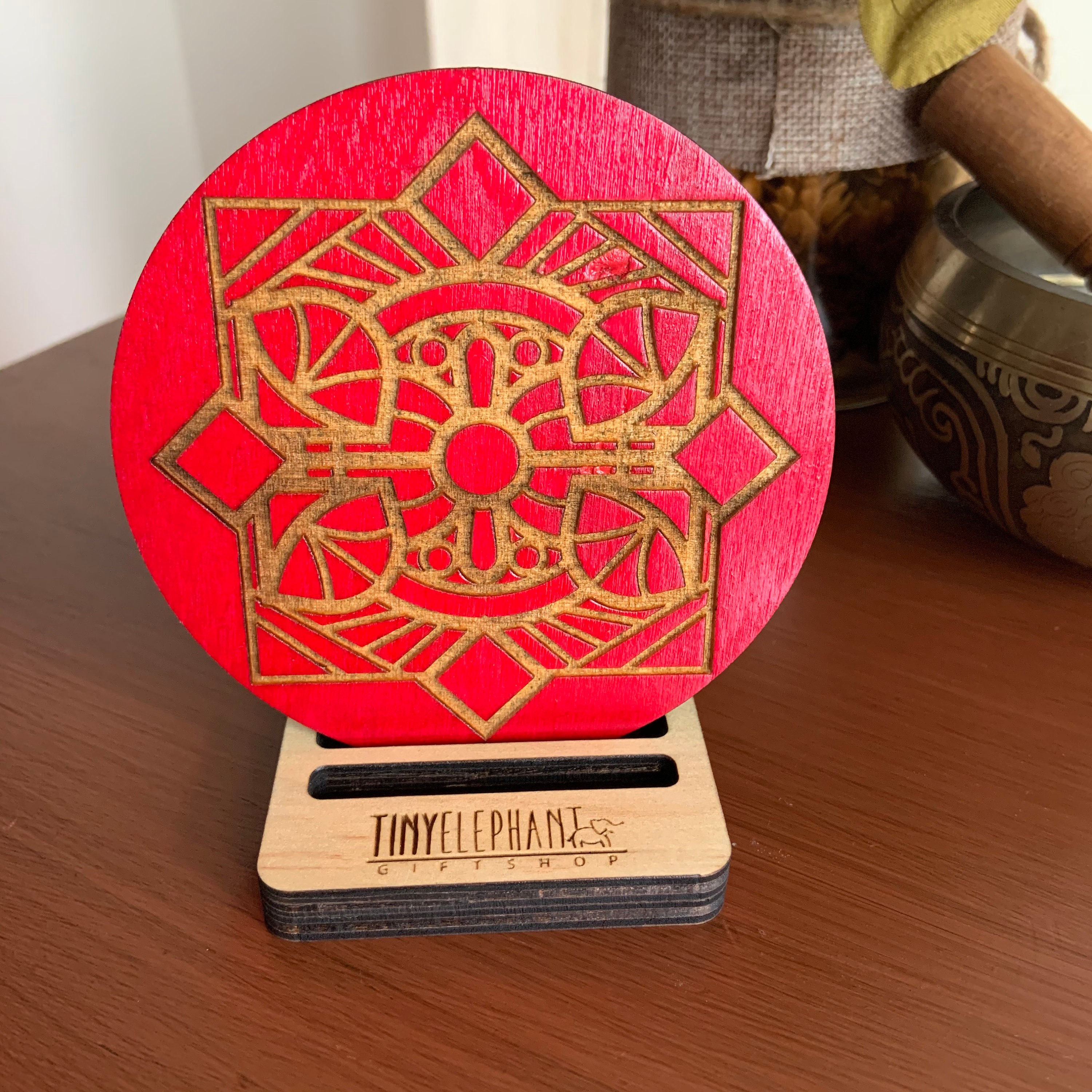 Indian inspired wood coaster set / wood coasters / coaster | Etsy