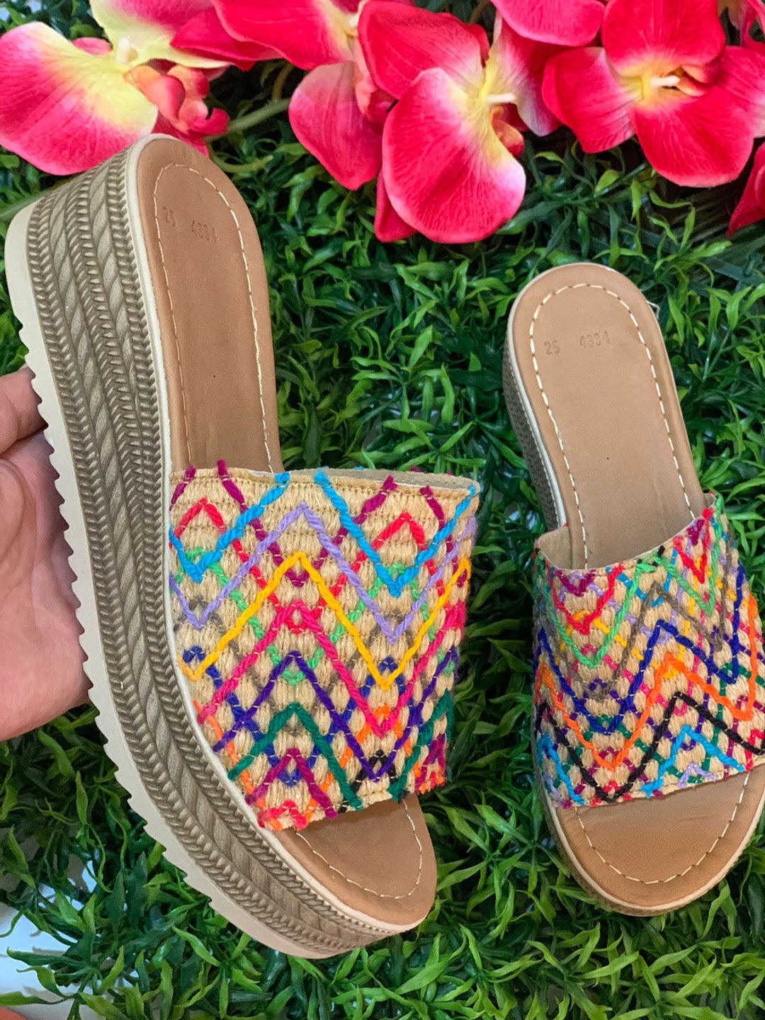 Mexican Huarache Sandal All Sizes Boho- Hippie Vintage Mexican Style ...