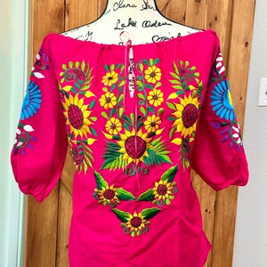 Mexican Blouse-fiesta Blouse - Embroidery Top - Etsy