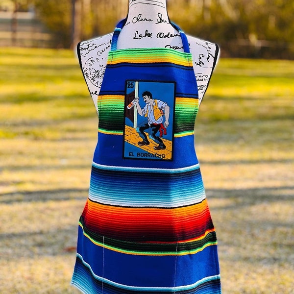 Mexican Embroidered Apron - Etsy