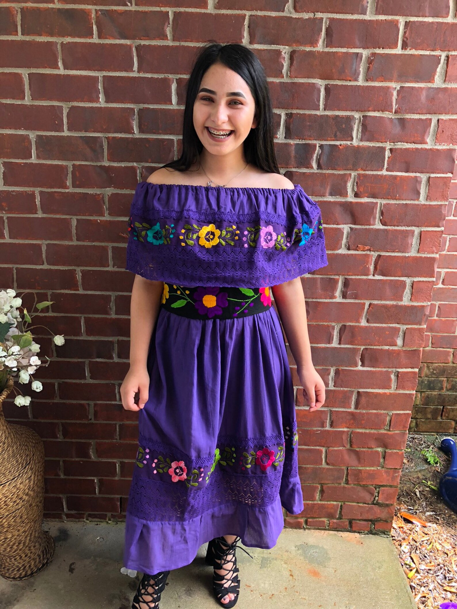 Mexican Fiesta Dress Fiesta Dress Belt Included One Size - Etsy