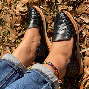 Modern Huarache Sandal - Mexican Style Boho Hippie All Sizes- Shoe ...
