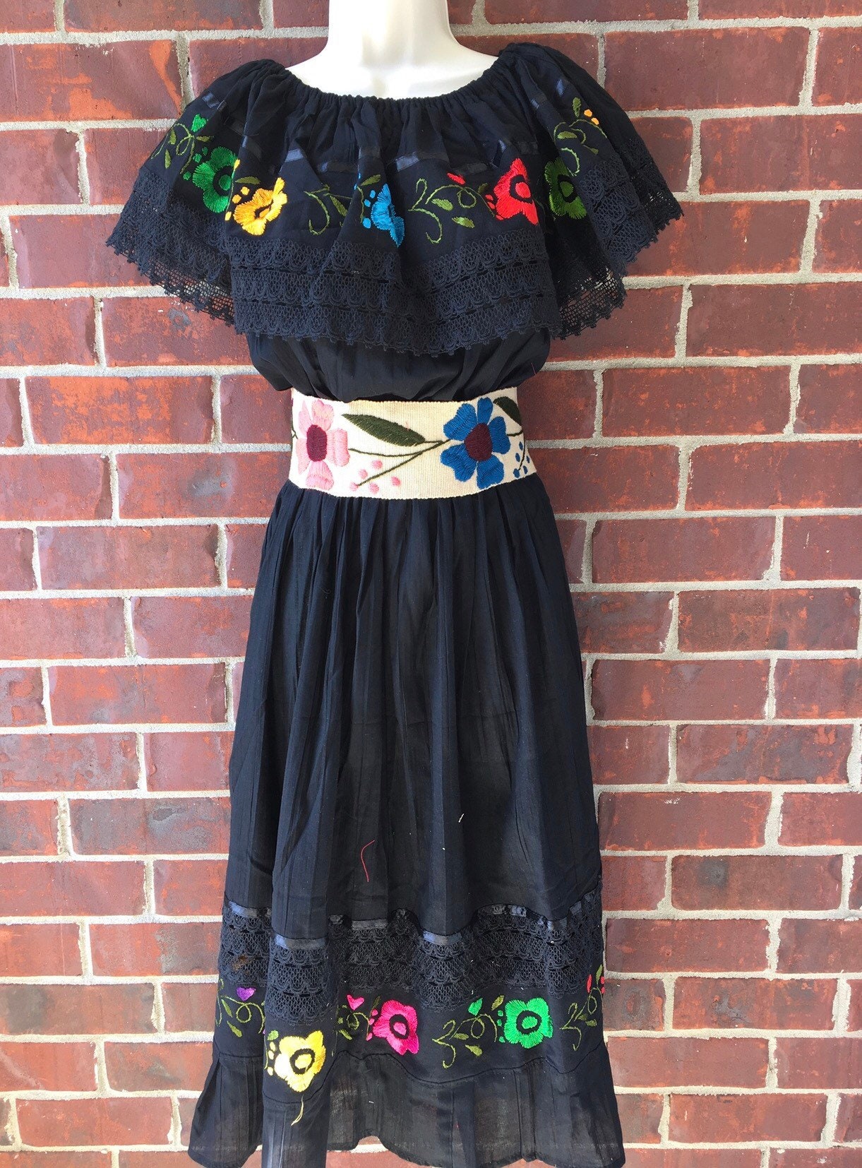 Mexican Fiesta Dress Fiesta Dress Belt Included One Size - Etsy