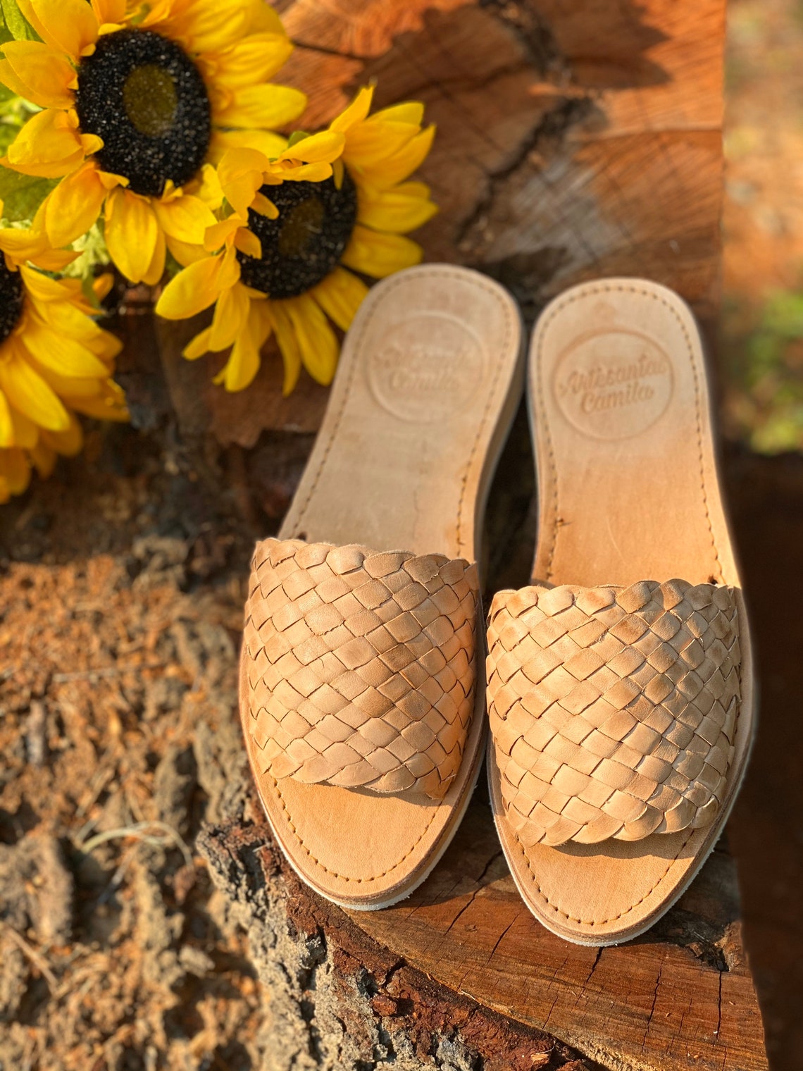 Huarache Sandal Tan All Sizes Boho- Hippie Vintage Mexican Style ...