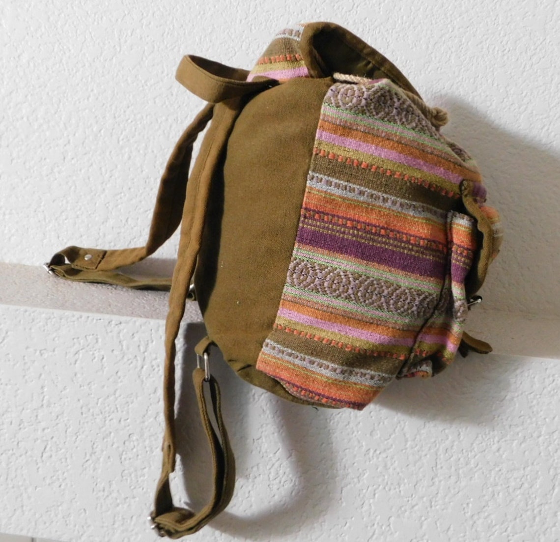 Icing Brocade Backpack/cotton Indian Theme Stripes - Etsy
