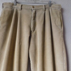 Generra Men's Corduroy Pants/cotton Cream Beige Pleated Corduroy Pants ...