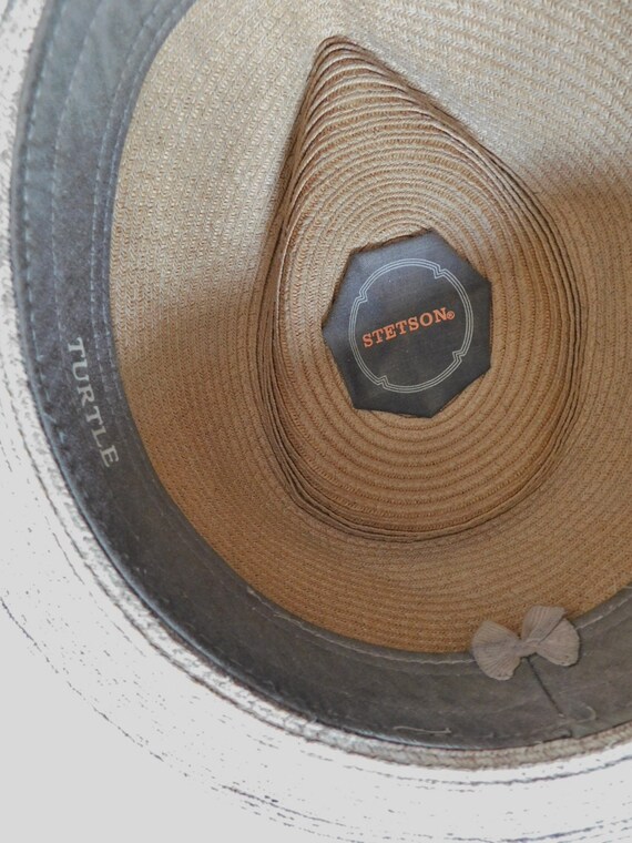 Vintage Stetson Genuine Toyo Hat vintage 2 Tone Colo Gem Vintage Stetson Genuine Toyo Hat vintage 2 Tone Colo Gem