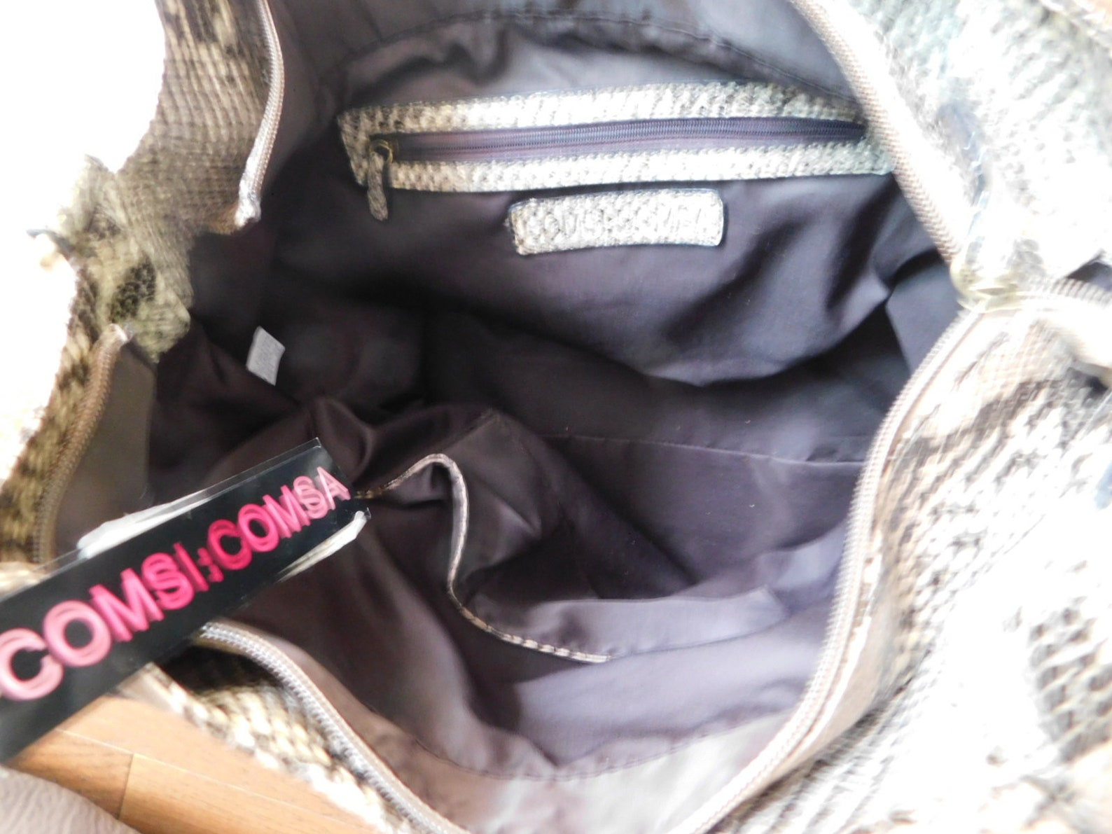 Snake skin pattern extra large travel shoulder bag/hand straps | Etsy