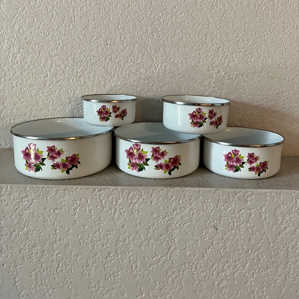 Enamelware Set - Etsy