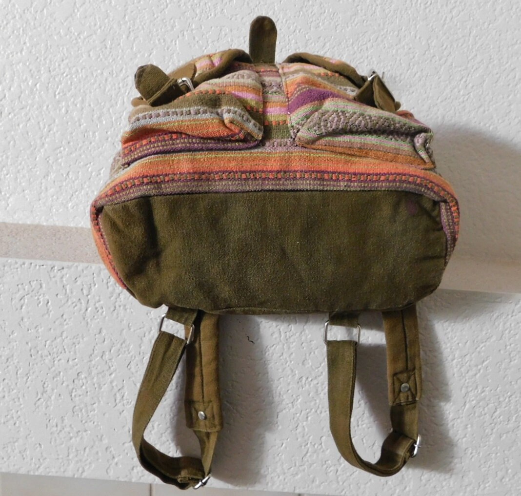 Icing Brocade Backpack/cotton Indian Theme Stripes - Etsy