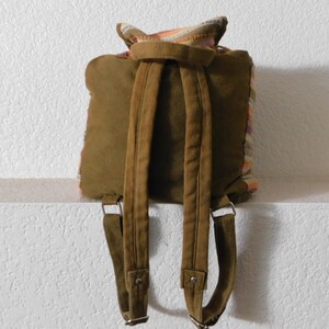 Icing Brocade Backpack/cotton Indian Theme Stripes Backpack/pink Brown ...