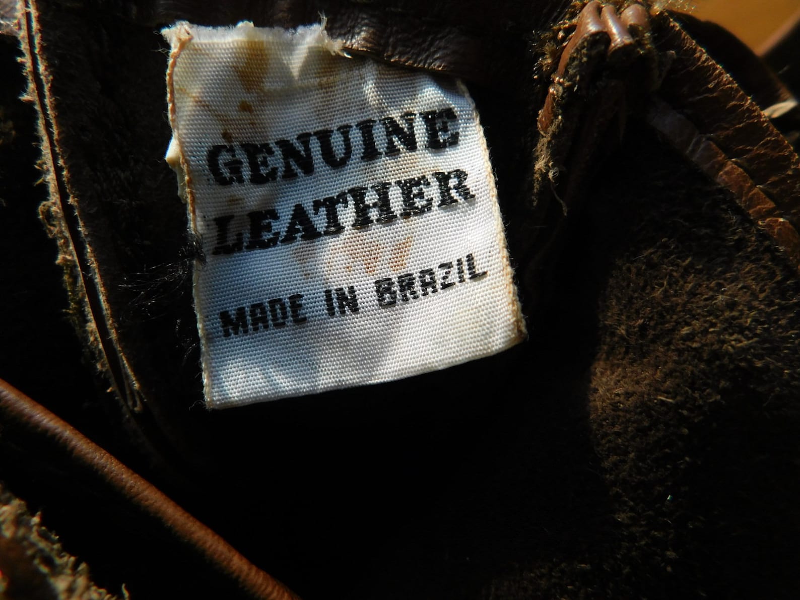 Vintage Brown Leather Shoulder Bag/made in Brazil Genuine - Etsy