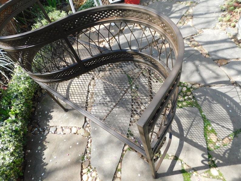 S-shape Steel Garden Bench for Two/for Two Sweethearts Steel | Etsy