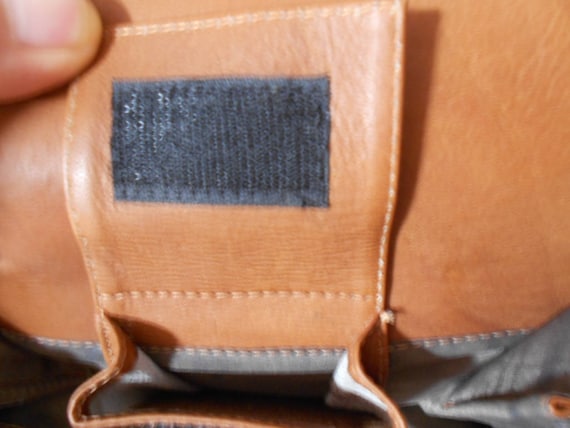 TAN Leather backpack/messenger organizer tan backpack… - Gem