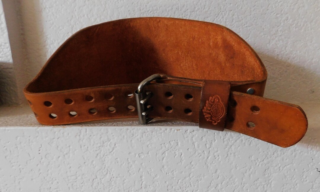 Altus Weight Tan Leather Lifting Belt/brown Leather Weight Lifting Belt ...