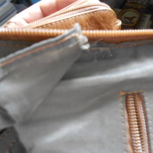 TAN Leather Backpack/messenger Organizer Tan Backpack/ Cute Beautiful ...