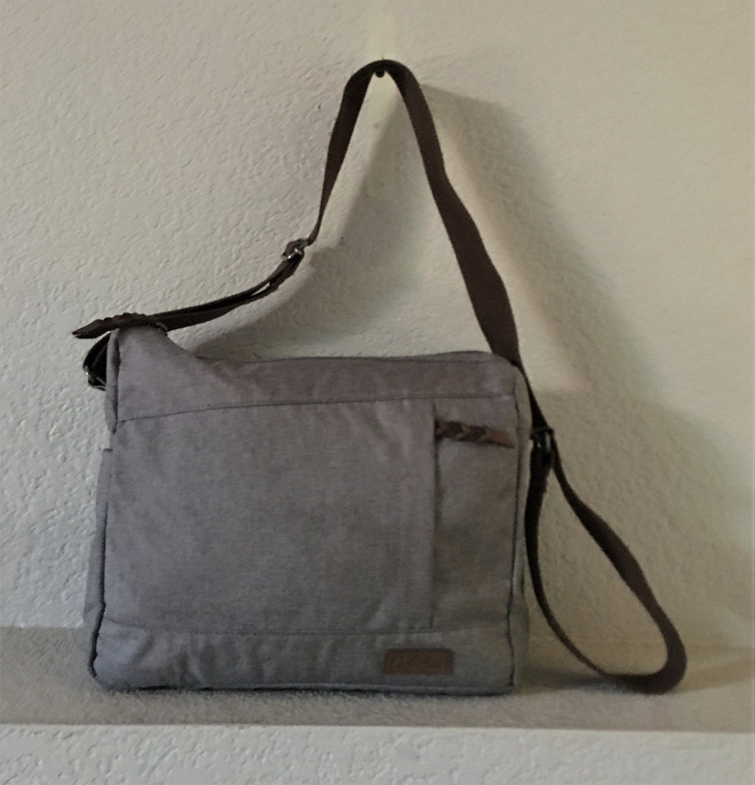 Cabela's Canvas Outdoor Crossbody/gray Brown Strap Canvas Outdoor ...