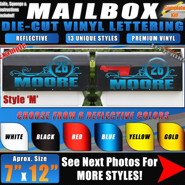 Mailbox Letters and Numbers - Etsy