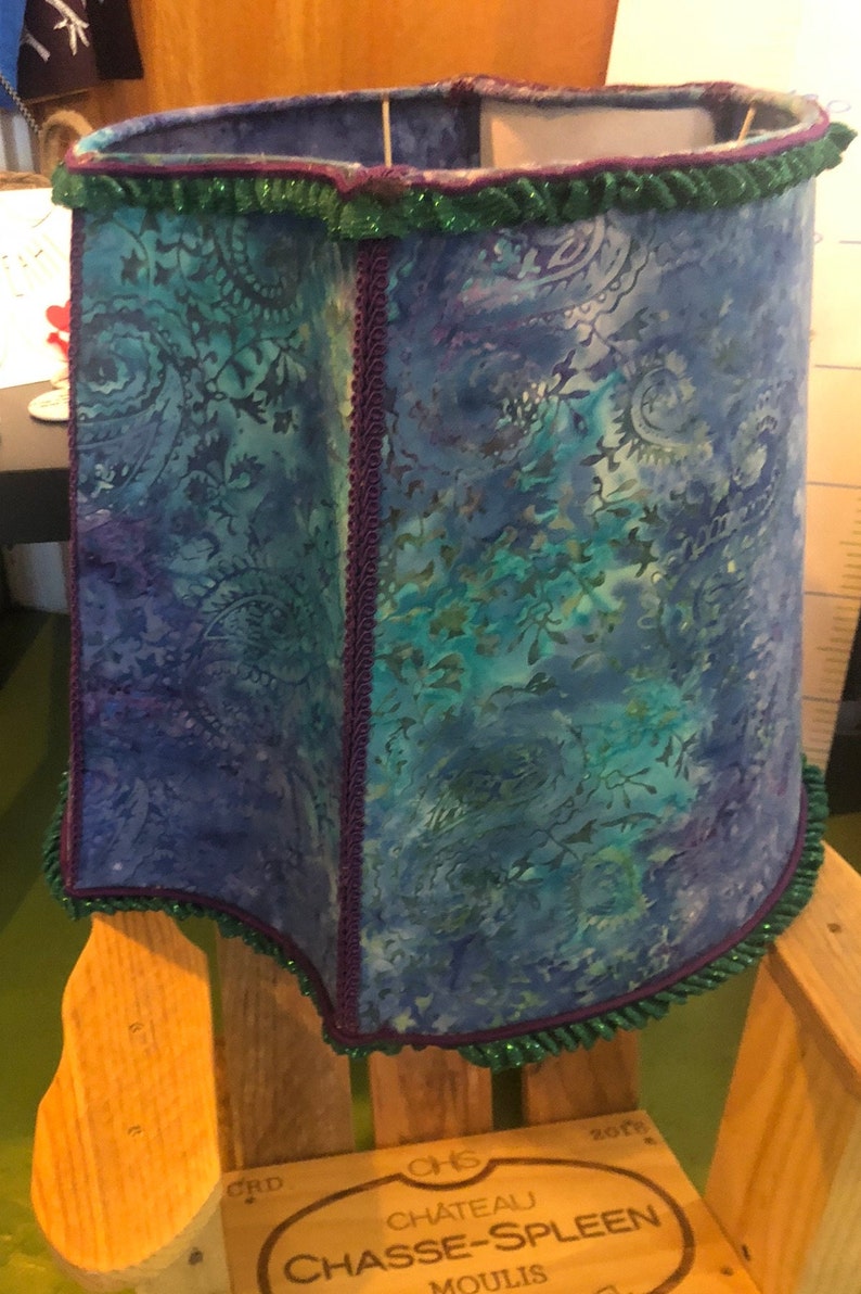 Multiple Vintage Upcycled/recycled Fabric Lampshades for a Large Table ...