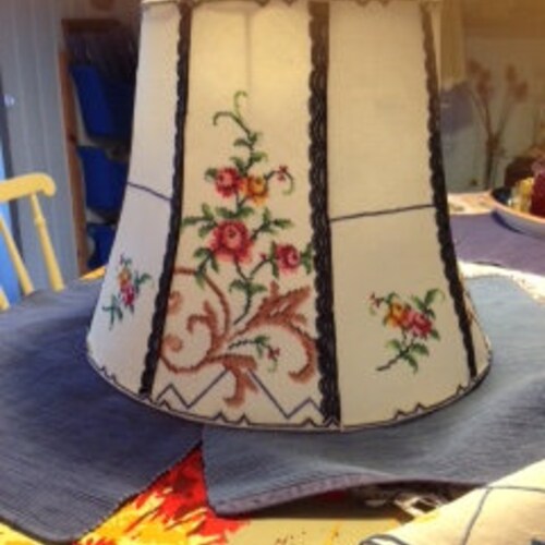 Multiple Vintage Upcycled/recycled Fabric Lampshades for a - Etsy