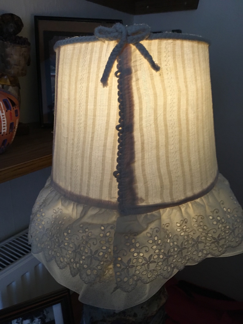 Multiple Vintage Upcycled/recycled Fabric Lampshades for a Large Table ...
