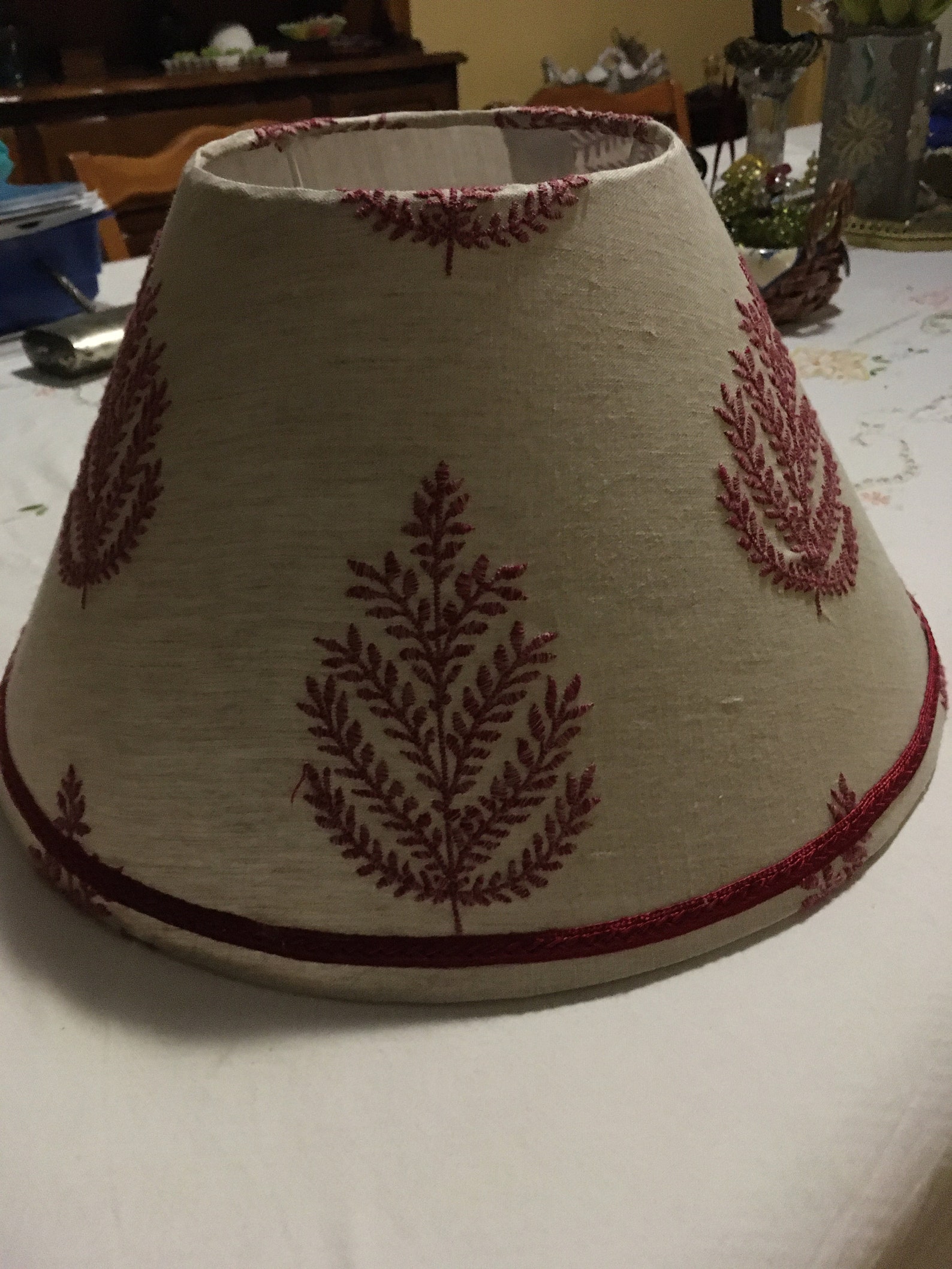 Multiple Vintage Upcycled/recycled Fabric Lampshades for a Large Table ...