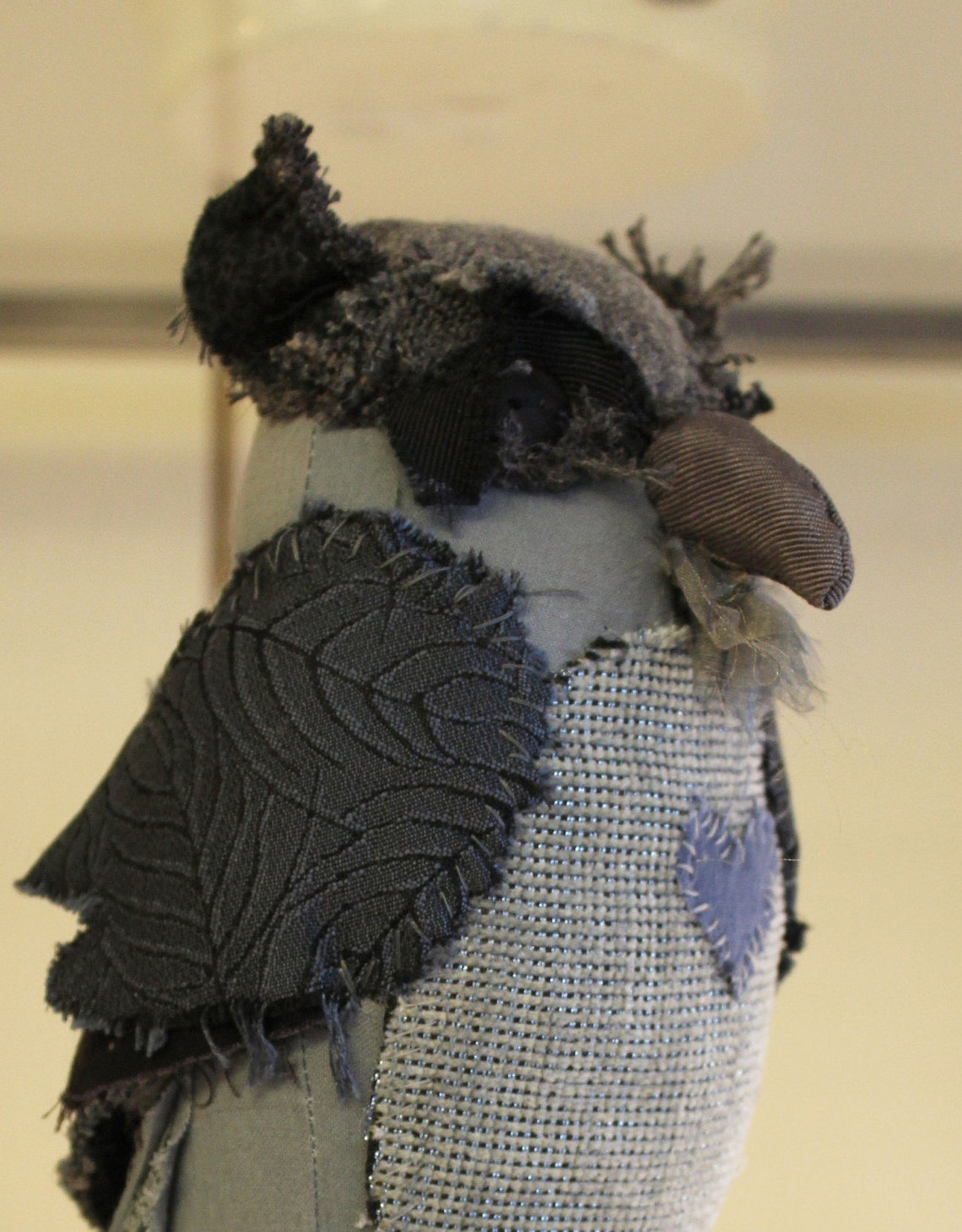 Gray Owl Soft Sculpture "chauncey" - Etsy