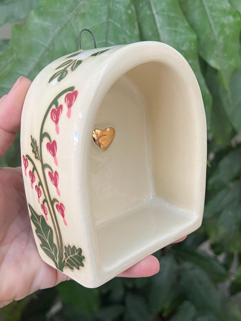 White Poppy Bleeding Heart Golden Heart Botanical Altar - Etsy